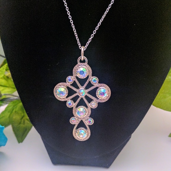 Jewelry | Shiny Cross Pendant Necklace | Poshmark